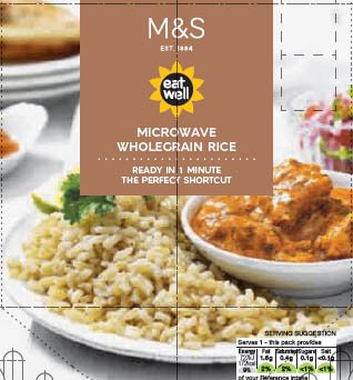 Microwave Wholegrain Rice - Marks & Spencer Cyprus