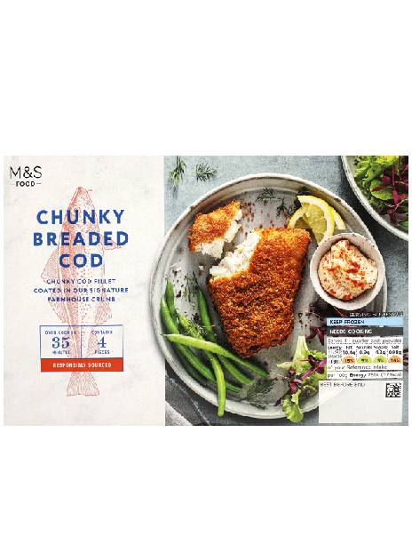 4 Chunky Breaded Cod - Marks & Spencer Cyprus