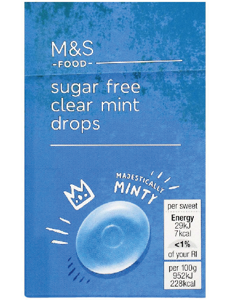 Sugar Free Clear Mints - Marks & Spencer Cyprus