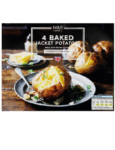 4 Baked Jacket Potatoes - Marks & Spencer Cyprus
