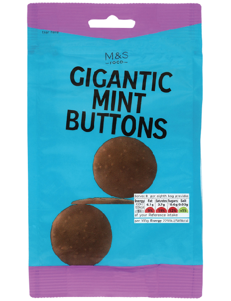 Gigantic Mint Buttons - Marks & Spencer Cyprus
