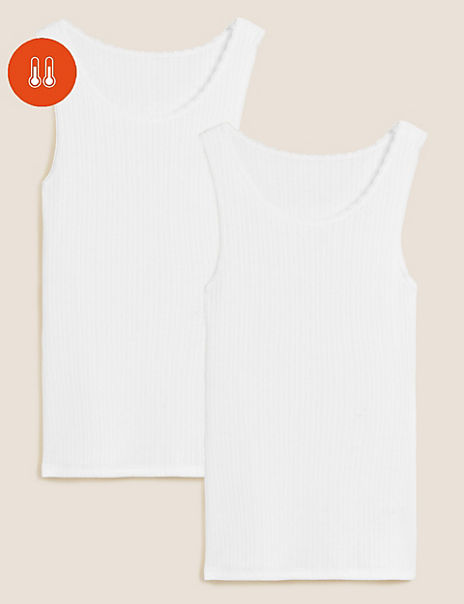 2pk Thermal Built-up Shoulder Vests - Marks and Spencer Cyprus ...