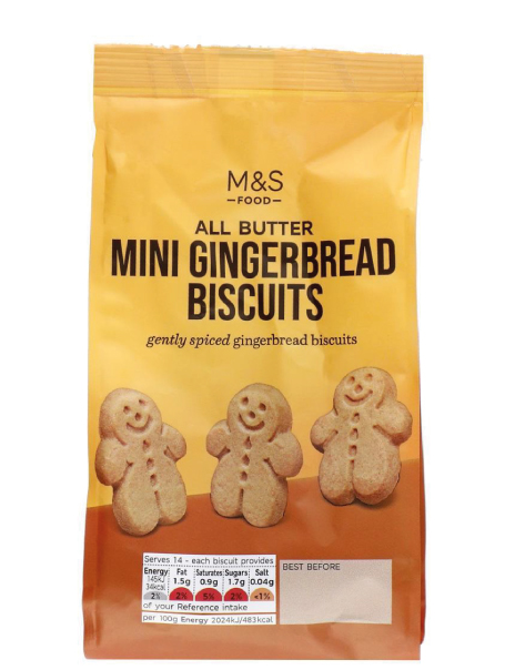 All Butter Mini Gingerbread Biscuits - Marks & Spencer Cyprus