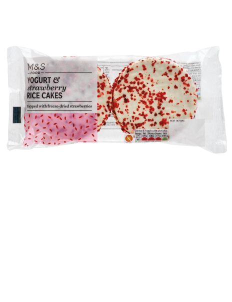 Yogurt & Strawberry Rice Cakes - Marks & Spencer Cyprus