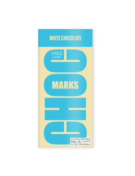 Choc Marks White Chocolate Bar - Marks & Spencer Cyprus