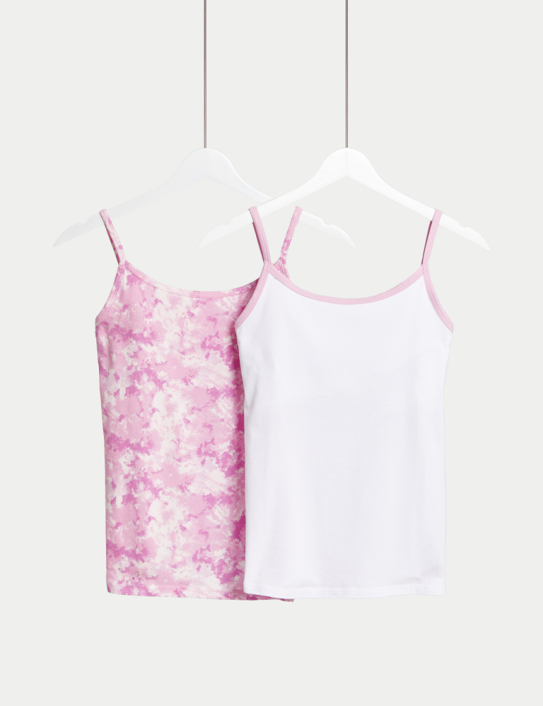 2pk Teen Cotton with Stretch Secret Support™ Vests - Marks and Spencer ...