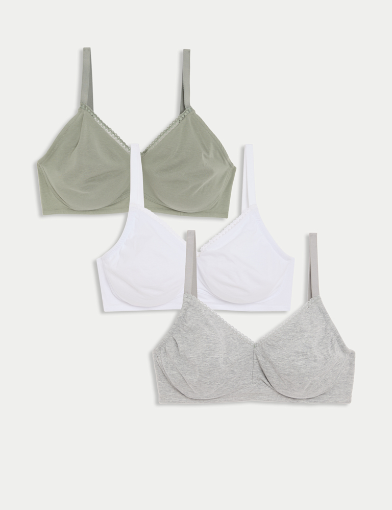 3pk Non Wired Full Cup Bras - Marks and Spencer Cyprus | Symeonides ...