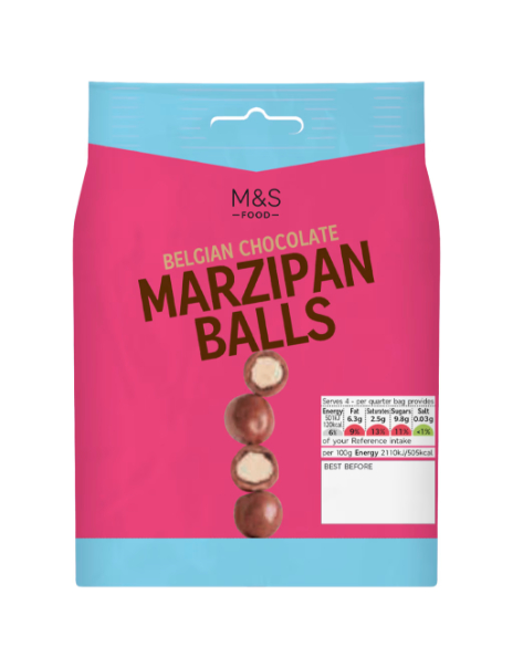 Belgian milk chocolate covered Marzipan balls - Marks & Spencer Cyprus
