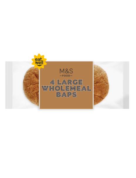 Large Wholemeal Baps - Marks & Spencer Cyprus