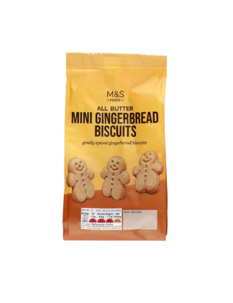 All Butter Mini Gingerbread Biscuits - Marks & Spencer Cyprus